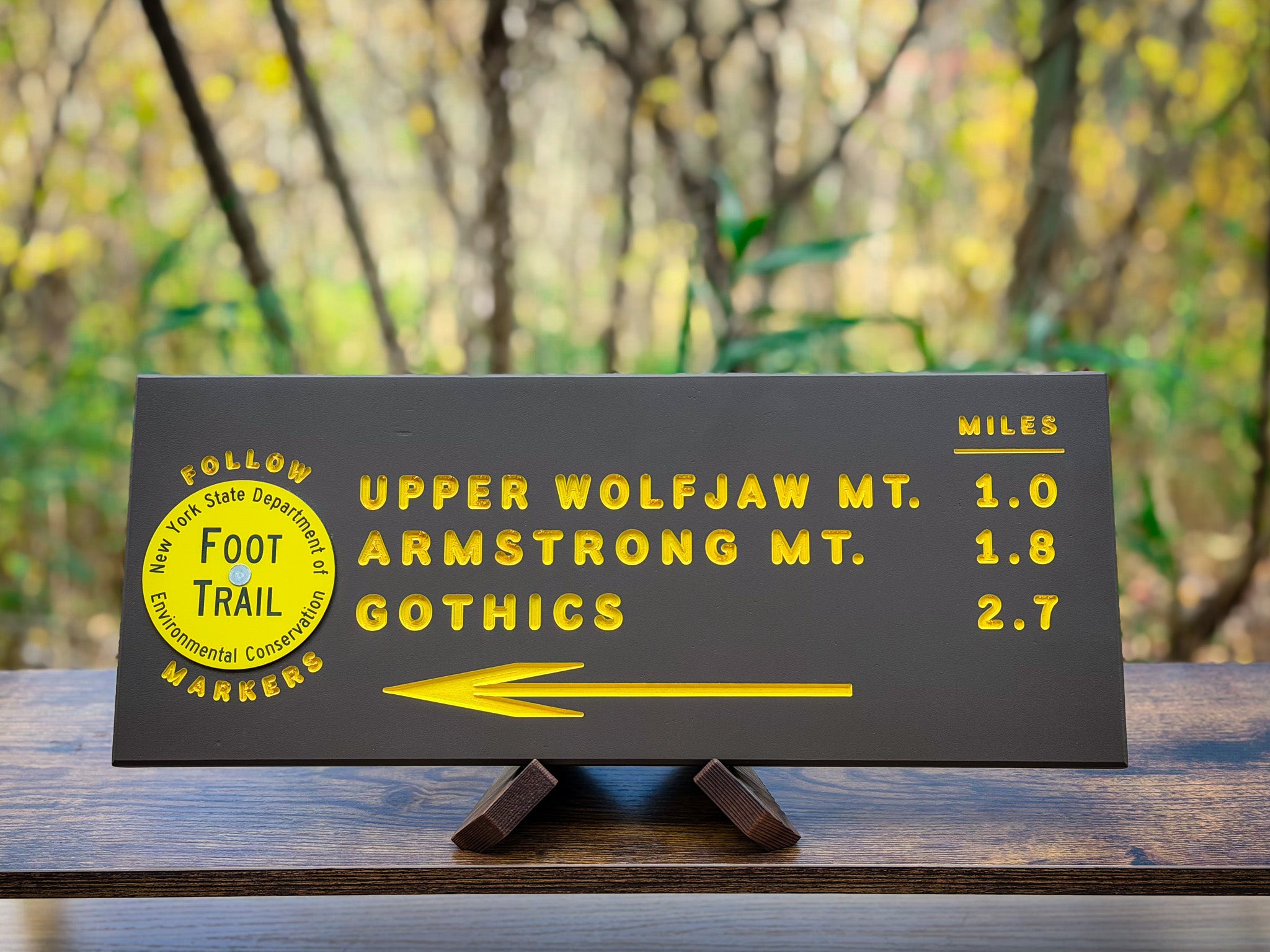Gothics Trail Sign – Rooted in Upstate