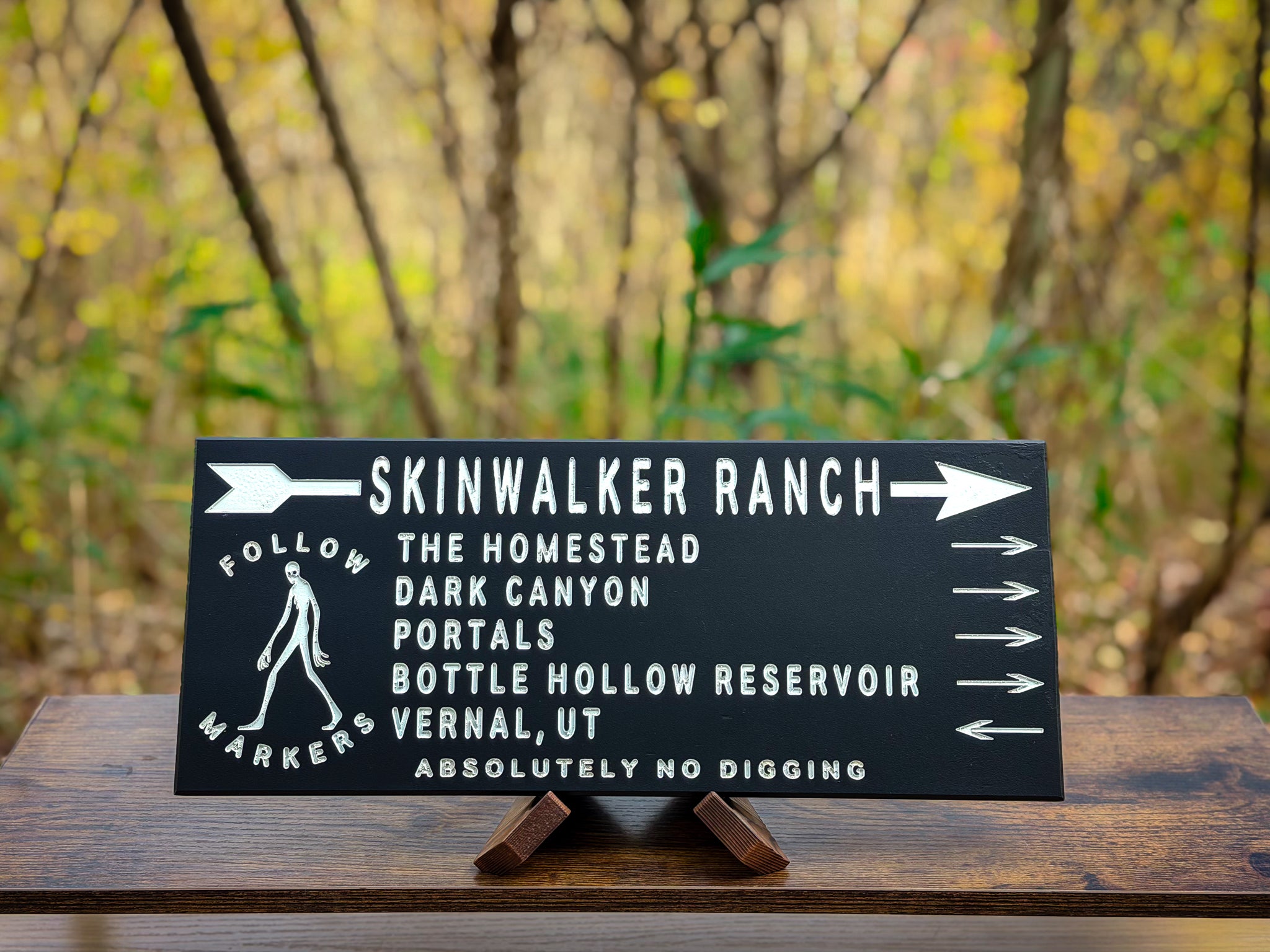 Skinwalker Ranch Trail Sign – Rooted in Upstate