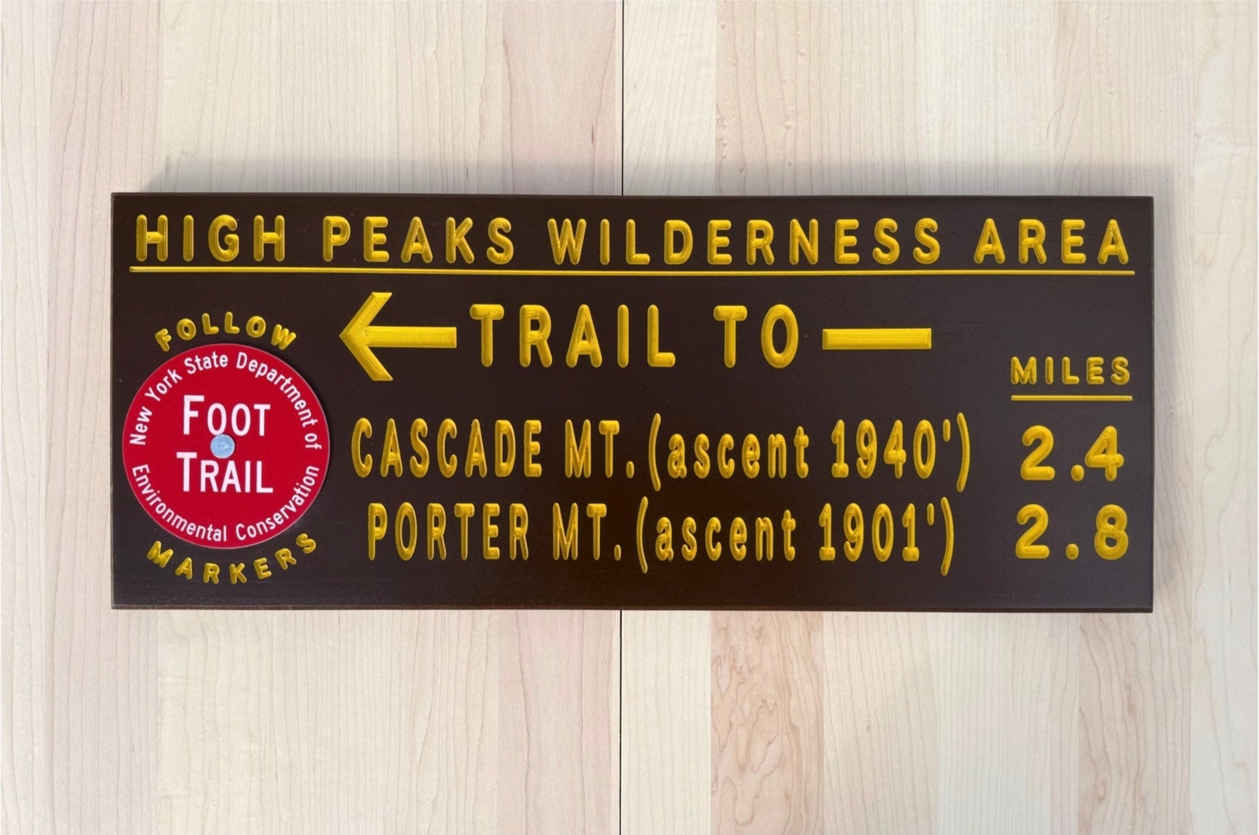 Cascade & Porter Trail Sign – Rooted in Upstate